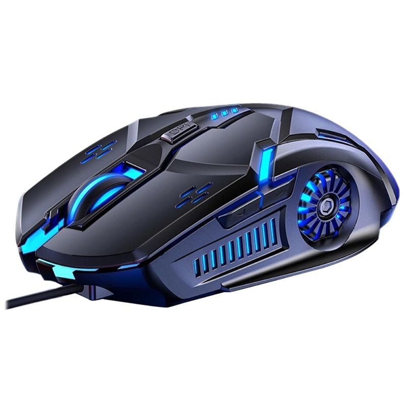 Mousse 6D de 4 Velocidades DPI RGB para Juegos G5 - Negro