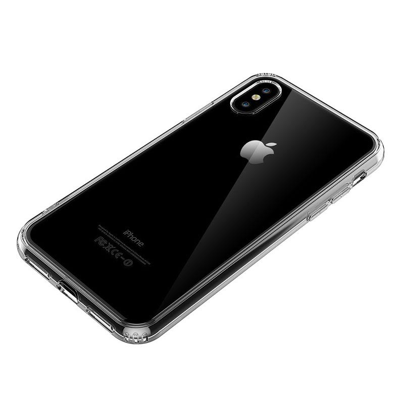 Funda resistente a golpes de TPU para iPhone X / iPhone XS - Transparente